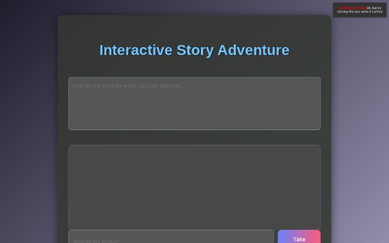 Interactive Story Adventure ― Perchance Generator