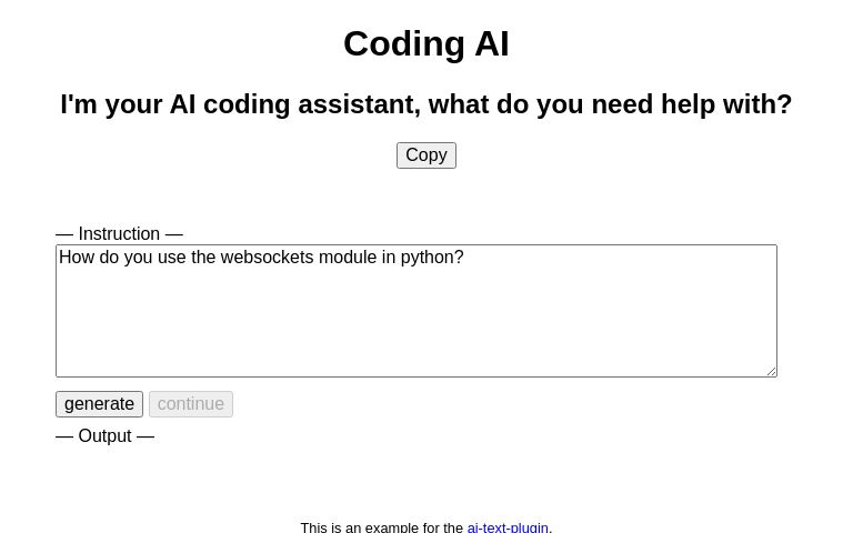 Coding AI ― Perchance Generator