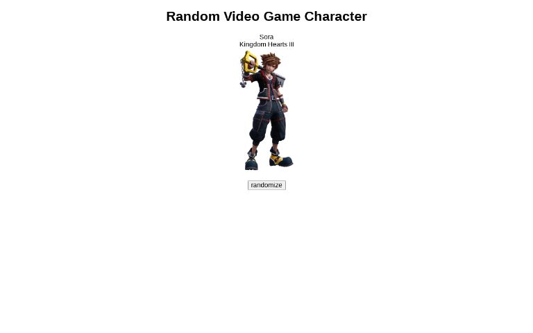 Random Video Game Character ― Perchance Generator