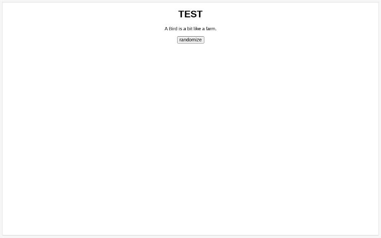 TEST ― Perchance Generator
