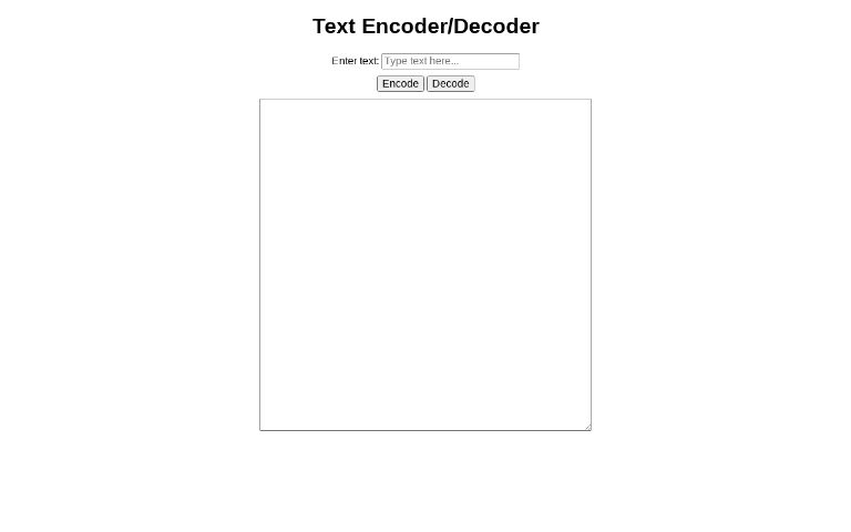 Text Encoder/Decoder ― Perchance Generator