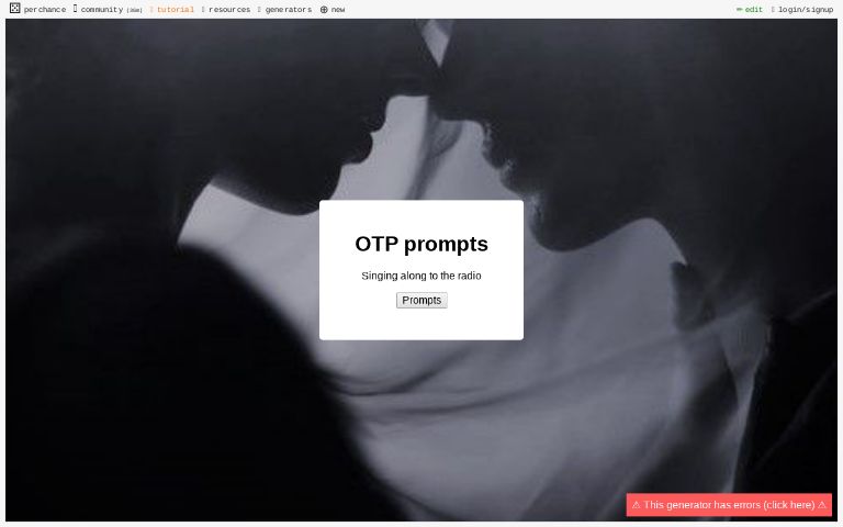 OTP prompts ― Perchance Generator