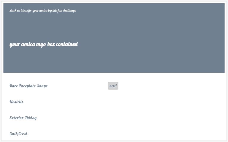 your amica myo box contained ― Perchance Generator