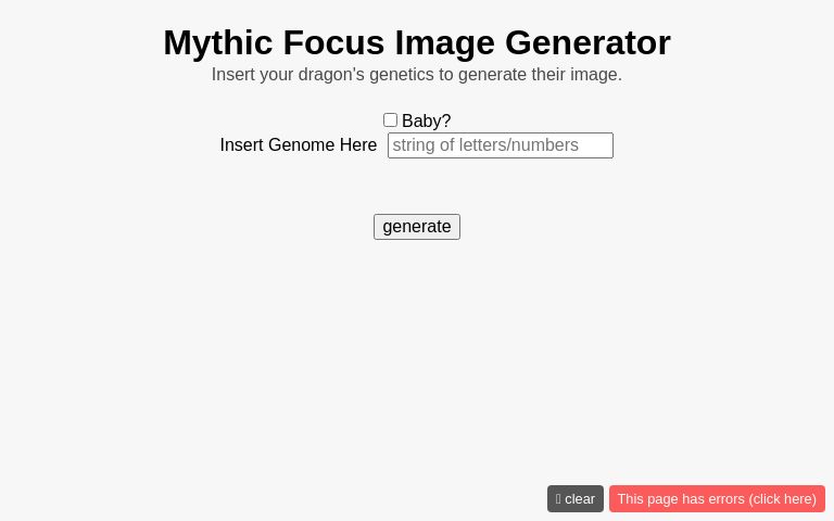 Mythic Focus Image Generator