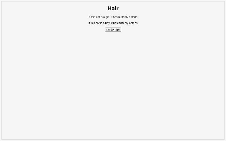 Hair ― Perchance Generator