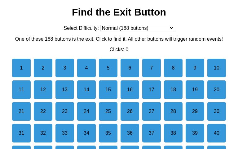 Find the Exit Button ― Perchance Generator