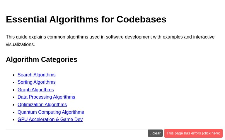 Essential Algorithms for Codebases ― Perchance Generator