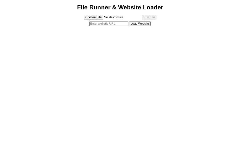File Runner & Website Loader ― Perchance Generator