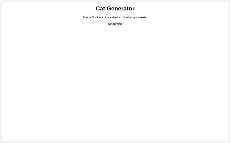 Cat Generator
