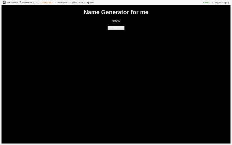 Name Generator for me
