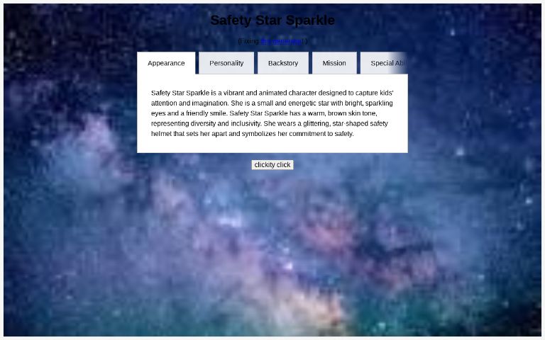 Safety Star Sparkle ― Perchance Generator