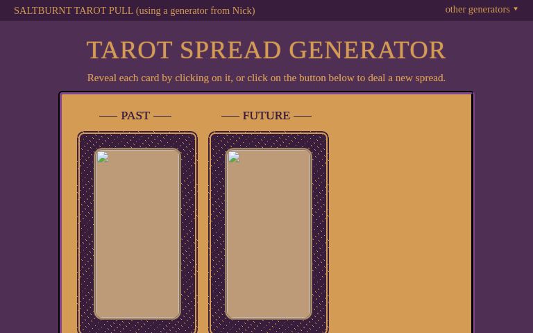 Tarot Spread Generator