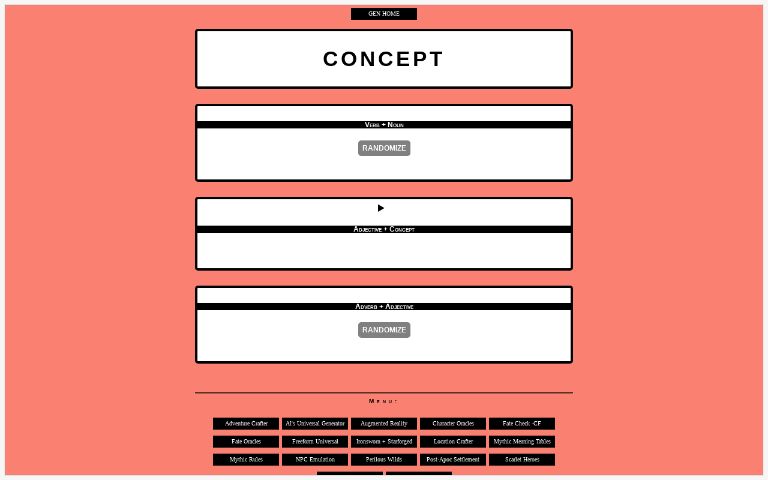 Concept ― Perchance Generator