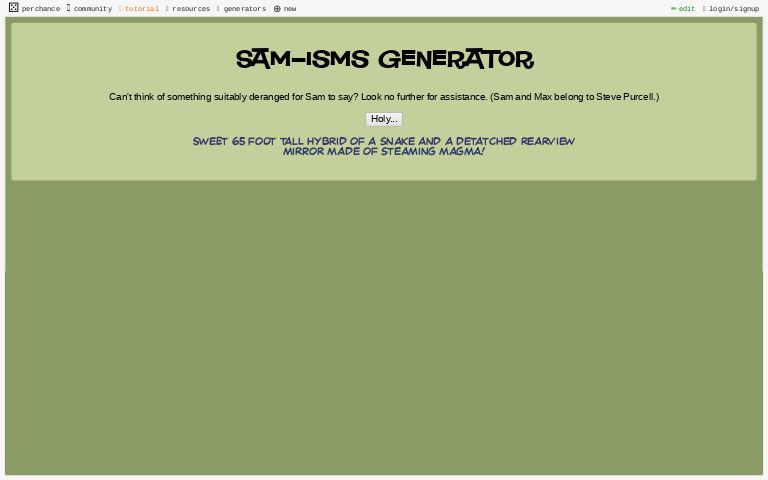 Sam Isms Generator