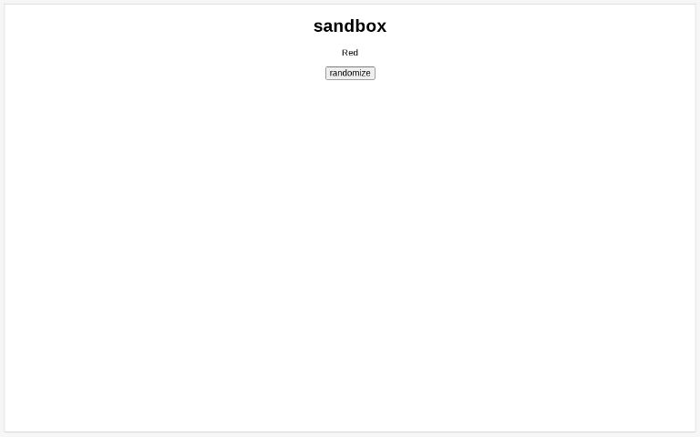 sandbox ― Perchance Generator