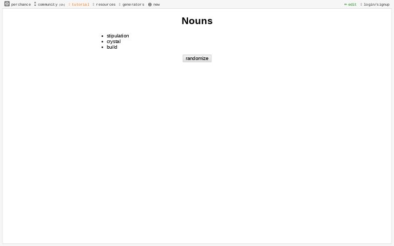 Verbs ― Perchance Generator