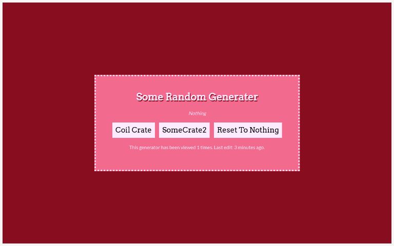 Some Random Generater