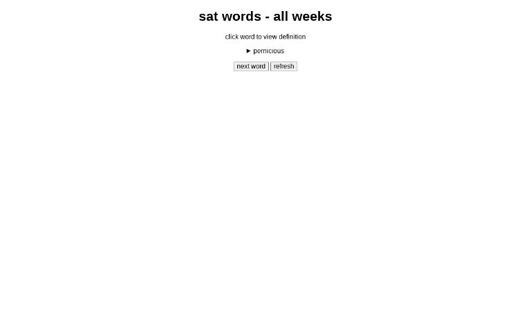 sat words - all weeks ― Perchance Generator