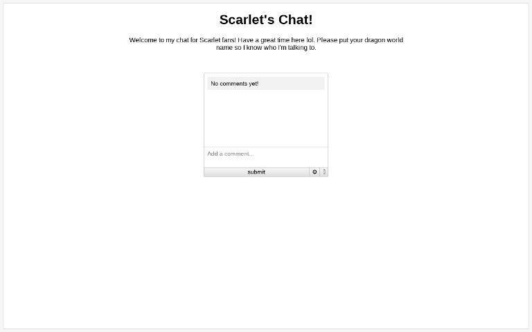 Scarlet's Chat!