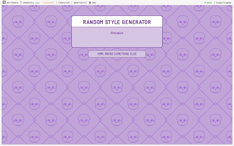 Random Style Generator