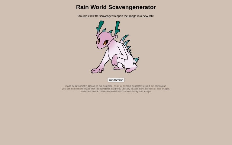 Rain World Scavengenerator
