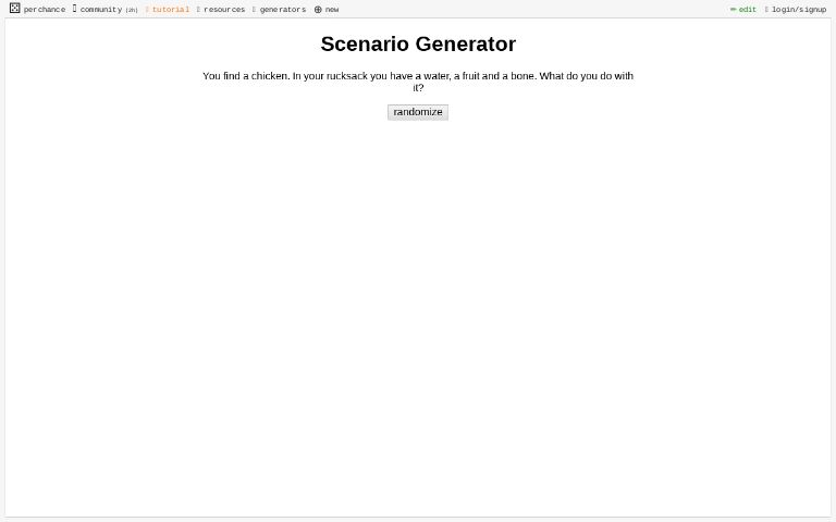 Scenario Generator
