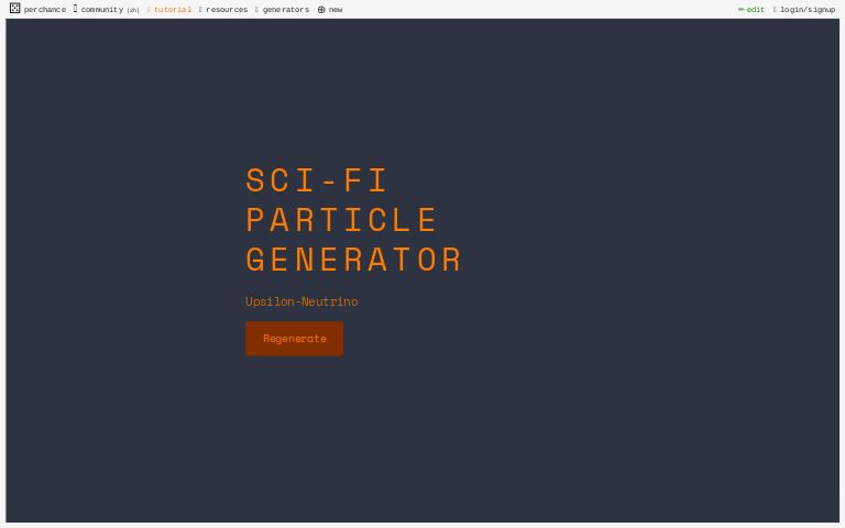 Sci-fi stuff Generator