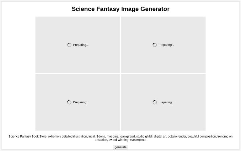 Science Fantasy Image Generator