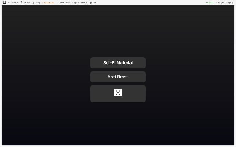 Sci-Fi Material ― Perchance Generator