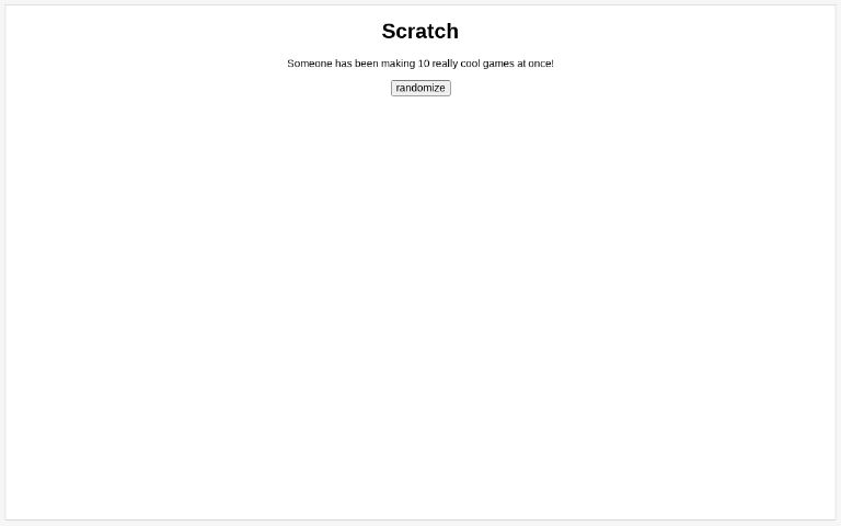 Scratch ― Perchance Generator