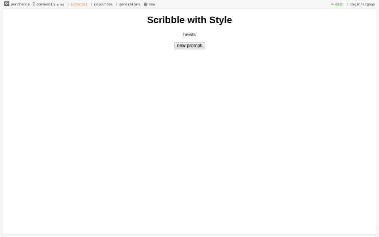 Scribble with Style ― Perchance Generator