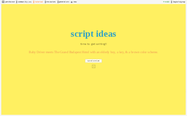 script ideas ― Perchance Generator
