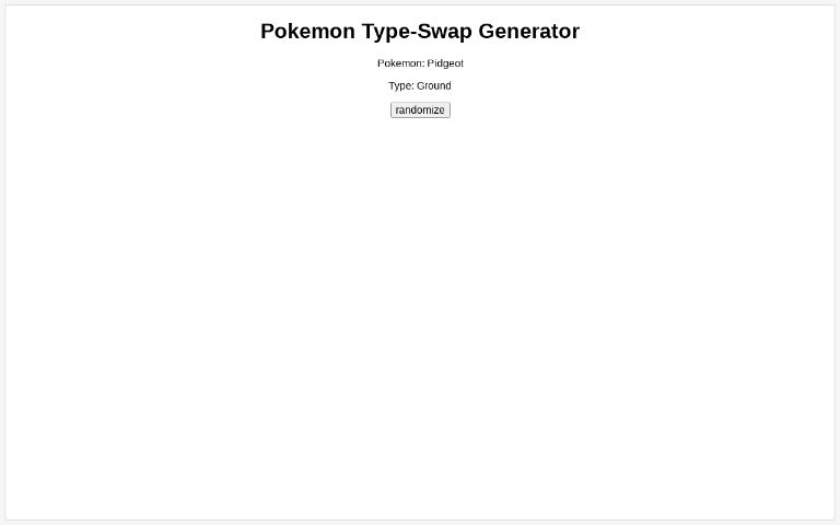 Pokemon Type-Swap Generator