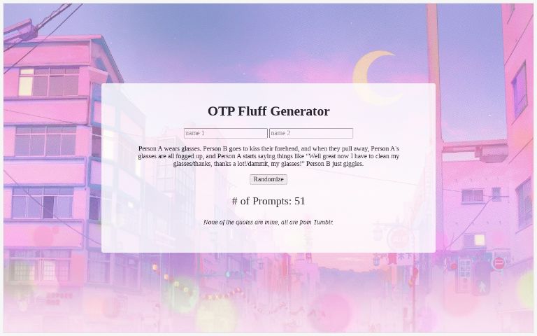 OTP Fluff Generator