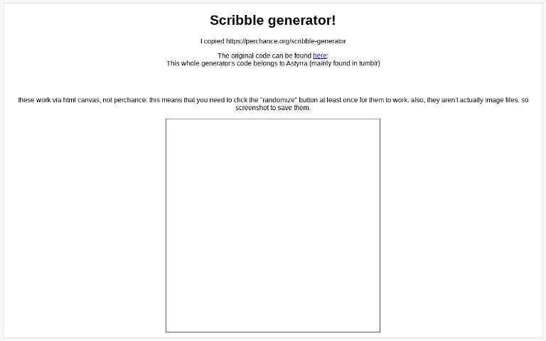 Scribble generator!