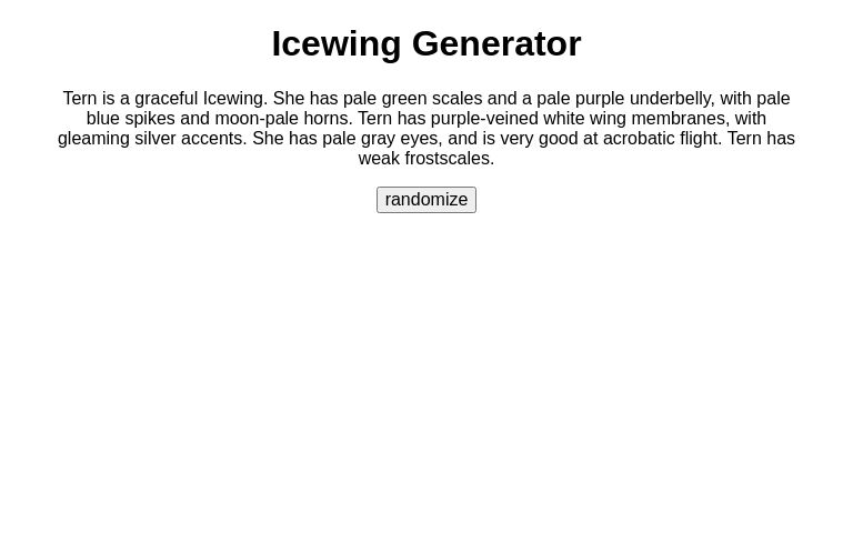 Icewing Generator