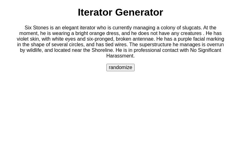 Iterator Gen