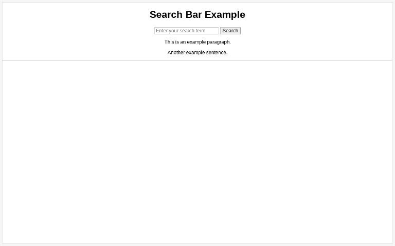Search Bar Example ― Perchance Generator