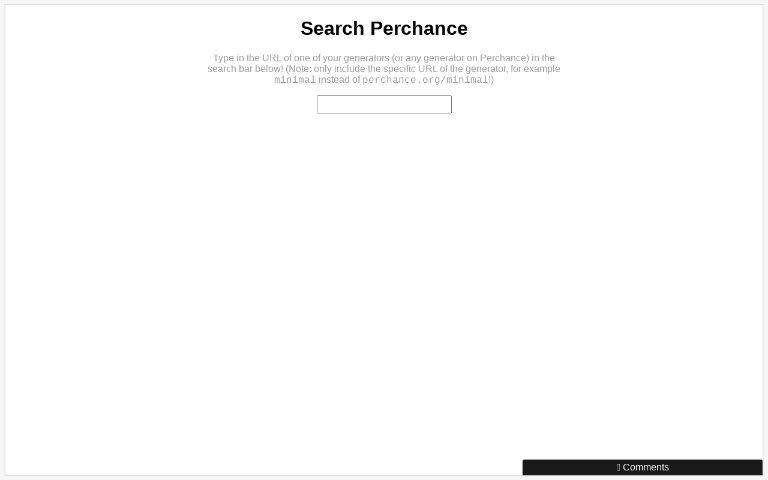 Search Perchance ― Perchance Generator