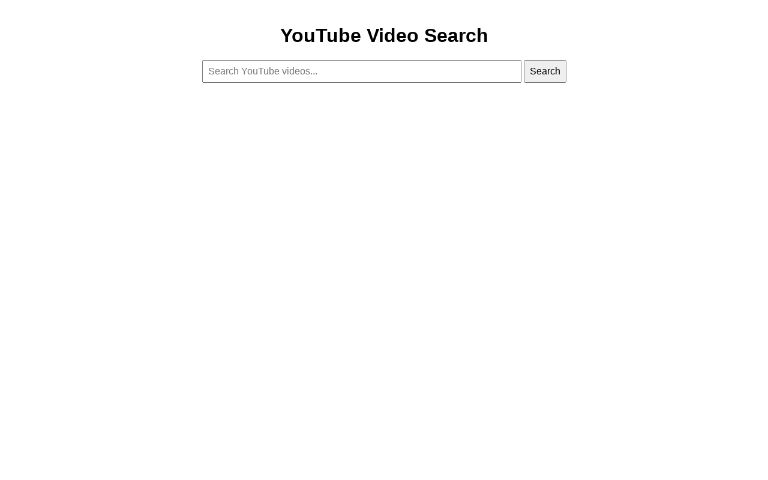 YouTube Video Search ― Perchance Generator