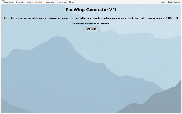 SeaWing Generator V2!