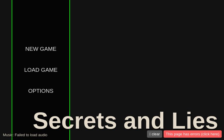 Secrets and Lies ― Perchance Generator