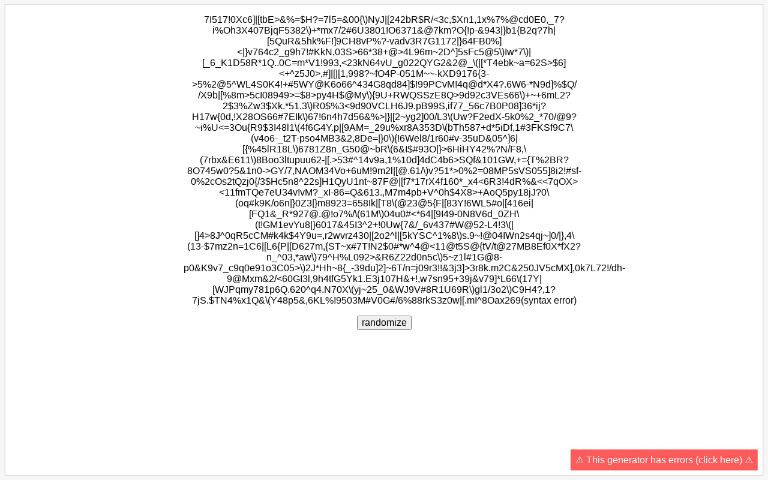 I5qdro58tl ― Perchance Generator