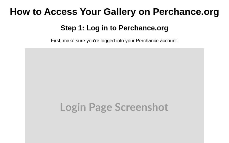 How to Access Your Gallery on Perchance.org ― Perchance Generator