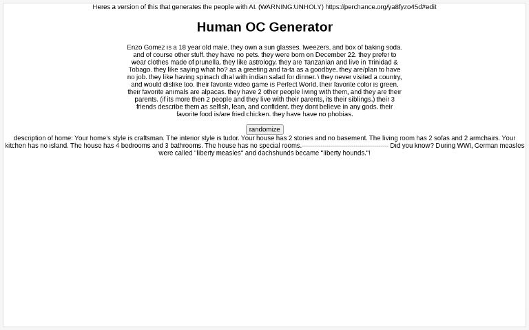Human OC Generator