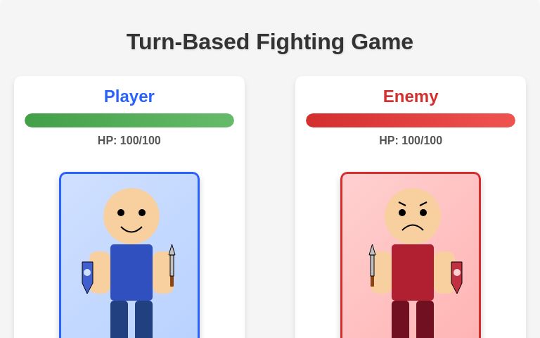 Turn-Based Fighting Game ― Perchance Generator