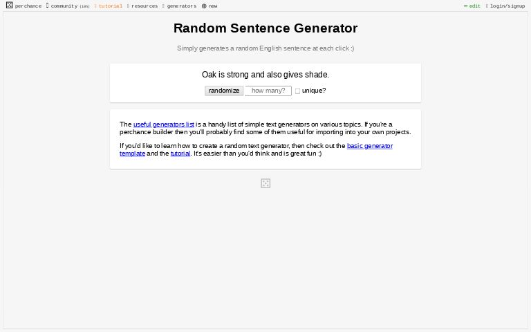 Random Sentence Generator