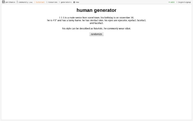 human generator