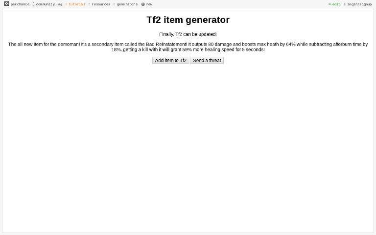 Tf2 item generator