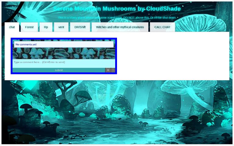 Serene Mountain Mushrooms by CloudShade ― Perchance Generator